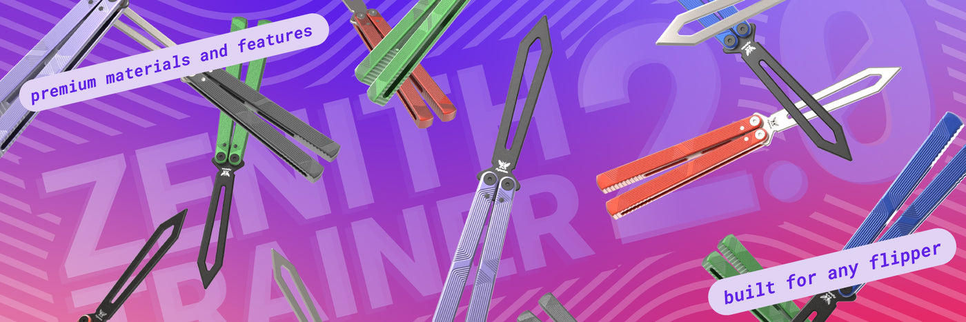 Zenith 2.0 - New and Improved Trainer Balisong - Flytanium