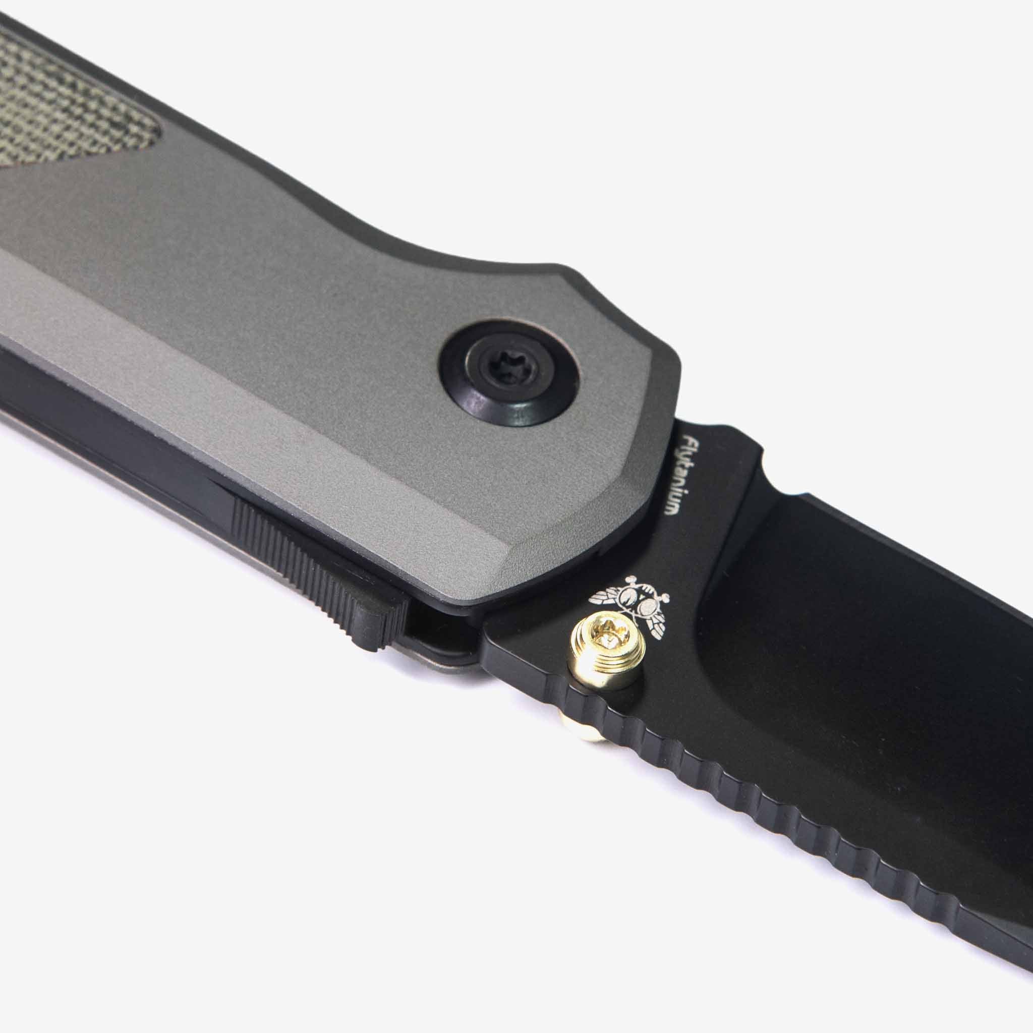 Arcade® - Flytanium Folding Knife - Gunmetal Micarta