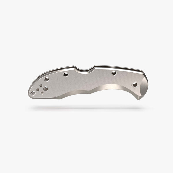 Flytanium Custom Titanium Scales - Spyderco Delica | Stonewash